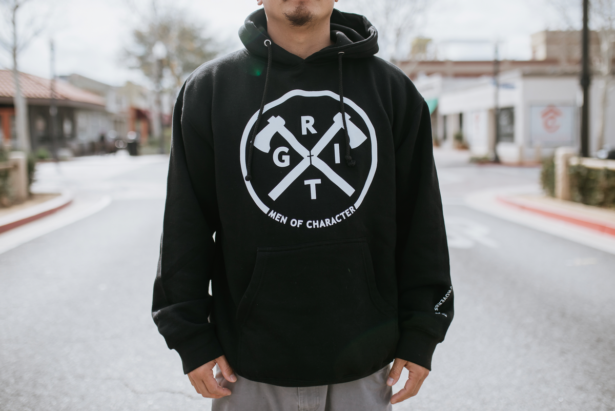 GRIT Hoodie in Black – Elevate Merch